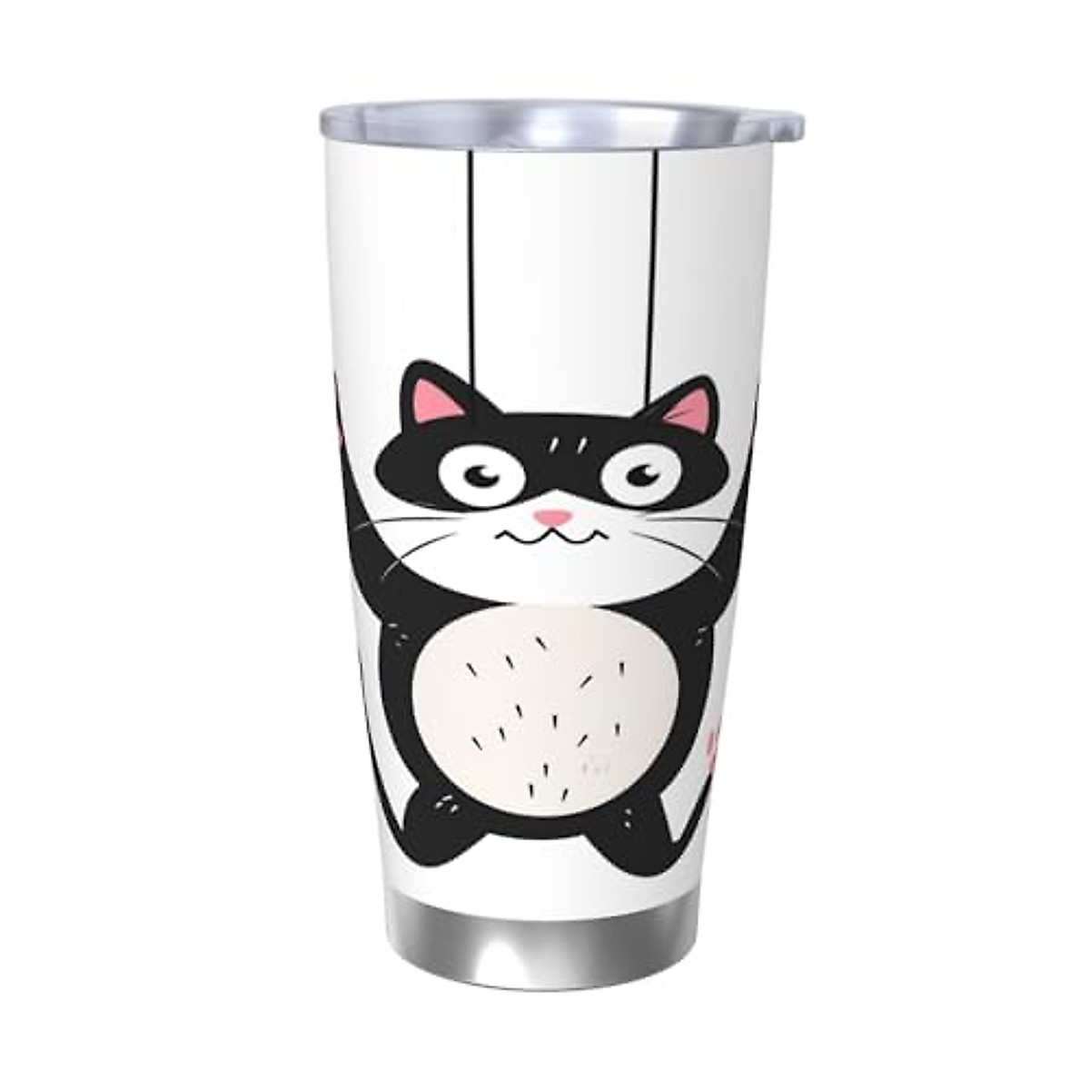 AYCZN Cat Claw 20 OZ Tumbler Stainless Steel Travel Coffee Mug, Funny Kitten Insulated Water Bottle with Lid and 2 StrawsLeakproof Thermal Cup