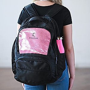 8 Count Life - Glitter Pink Backpack - ● All-Purpose ● Cheer ● Dance ● School ● Travel ● Laptop ● Water Resistant