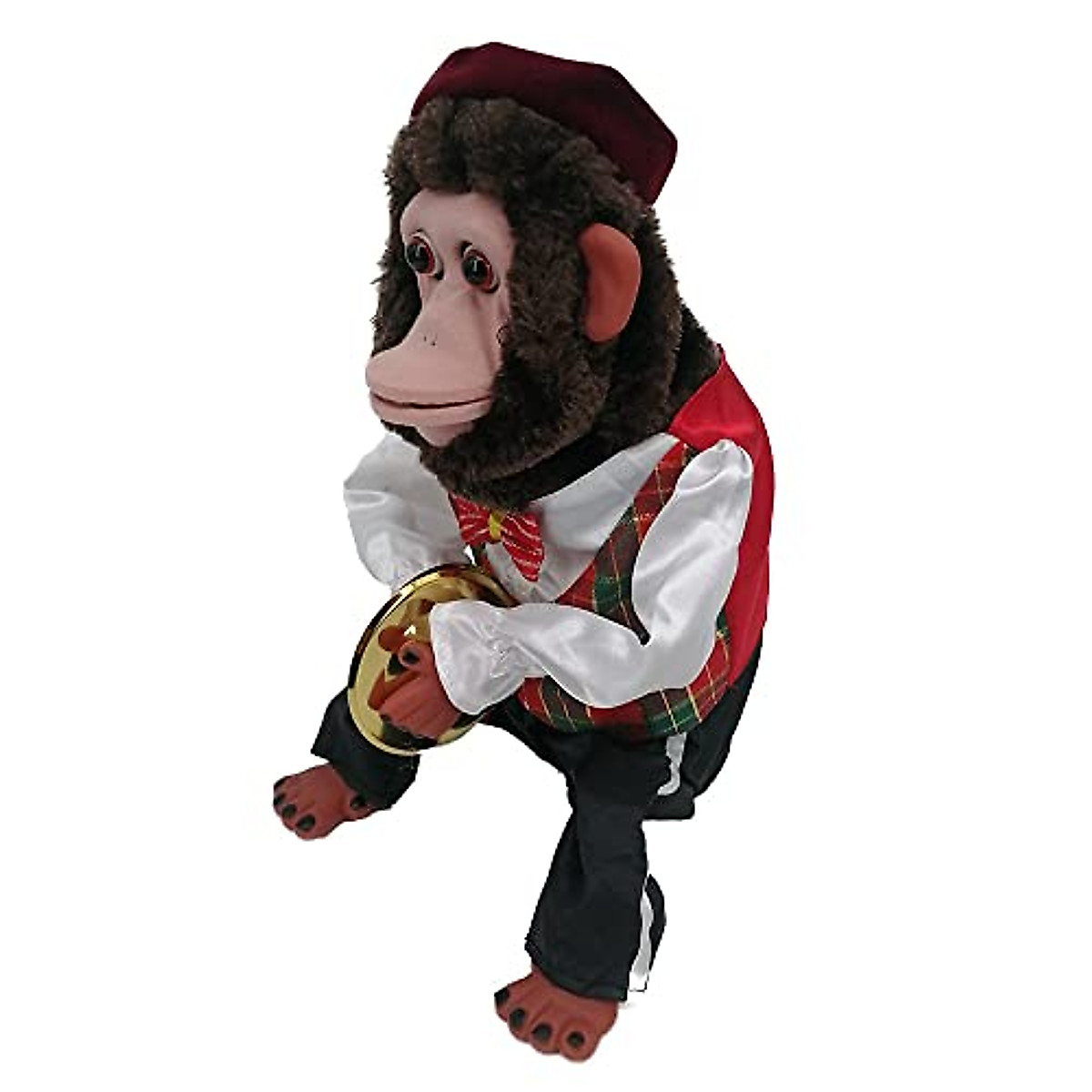 HCSXMY Cymbal Playing Monkey Charley The Chimp Vintage Electronic Plush Decoration Toy Original Source (Monkey)