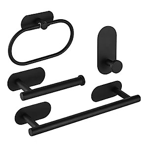 4Pieces Bathroom Towel Rack Large Capacity for Kitchen Bathroom Home Dormitory Towels Holder Space Saving Hand Towel Holder