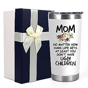 UNNESALT Mothers Day Gifts for Mom from Daughter, Son, Kids - Mothers Day Gifts for Mom, Grandma, Wife - Birthday Gifts for Mom, Mother, Wife, Bonus Mom, Mother In Law, New Mama - 20 Oz Tumbler