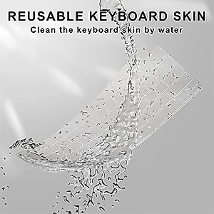 Soke Premium Keyboard Cover Skin, for 2021-2024 MacBook Pro 14" 16" M4 M3 M2 M1 Pro/Max(A2918 A2992 A2991 A2442 A2485 A2780), MacBook Air 15.3"/13.6" M3 M2(A2941 A2681), US ANSI Layout,Clear
