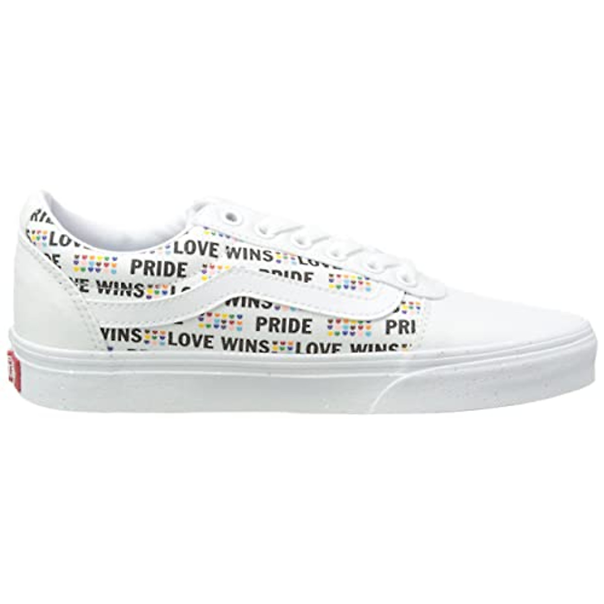 Vans Unisex Ward Pride Platform Sneaker - White 8