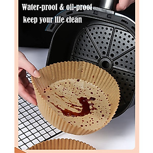 Y&Y OH SoGirly Disposable Air Fryer Paper, 100PCS Kitchen Non-Stick Disposable Air Fryer Liners, 7.9 inches for Baking,Cooking,Roasting,Frying and Microwave Chiristmas…