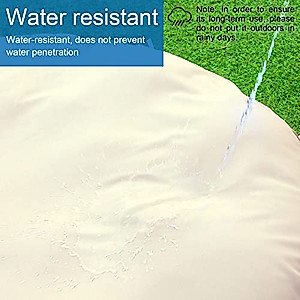 HILUHIDI Papasan Cushion Cover Only, Water-Resistant Papasan Chair Cushion Cover, Easy-to-Clean Papasan Chair Covers with Zipper in Indoor and Outdoor(Beige) (B)