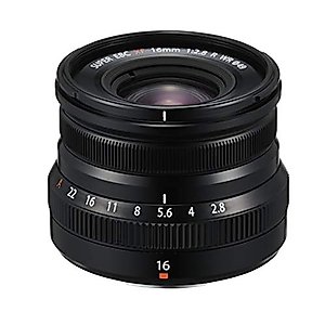 Fujinon XF16mm F2.8 R Weather Resistant Lens, Black