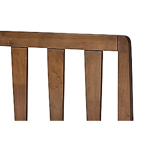 Baxton Studio Garonne Storage Platform Bed, Queen, Walnut Brown