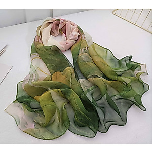 Acotavie Scarfs for Women Lightweight Print Floral Pattern Scarf Fashion Scarves Sunscreen Wraps Shawls (U&62)