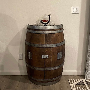 1/2 Wine Barrel Storage Cabinet