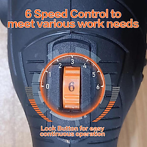 MAXXT Burnishing Polishing Machine, 1300w Surface Conditioning Tool, 6 Speed Variable 3200RPM Motor Drum Machine Grinder, Handheld Electric Stainless Steel Polisher With 3 Polishing Wheels