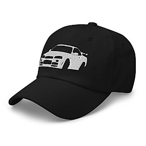GT-R R34 Skyline GTR JDM Enthusiasts Custom Design Embroidered Dad hat Black