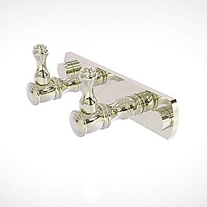 Allied Brass CL-20-2 Carolina Collection 2 Position Multi Decorative Hook, Polished Nickel