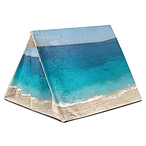 RATGDN Small Pet Hideout Beach Ocean Sand Sea Water Hamster House Guinea Pig Playhouse for Dwarf Rabbits Hedgehogs Chinchillas