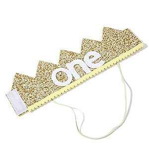 Baby's Sunshine Crown for 1st birthday -  First Birthday for You Are My Sunshine Crown,Birthday Get Together for Decorations,Photo Props for Birthday Party,Birthday Souvenir Gifts（Golden）