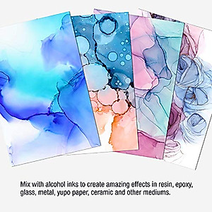 U.S. Art Supply Alcohol Ink Color Blender Solution, Large 4.2 Ounce Bottle - Alcohol-Based Dye Paint Blending Mixing Solution to Lighten, Blend, Dilute, Re-Wet, Remove, Lift Ink - Epoxy Resin Art