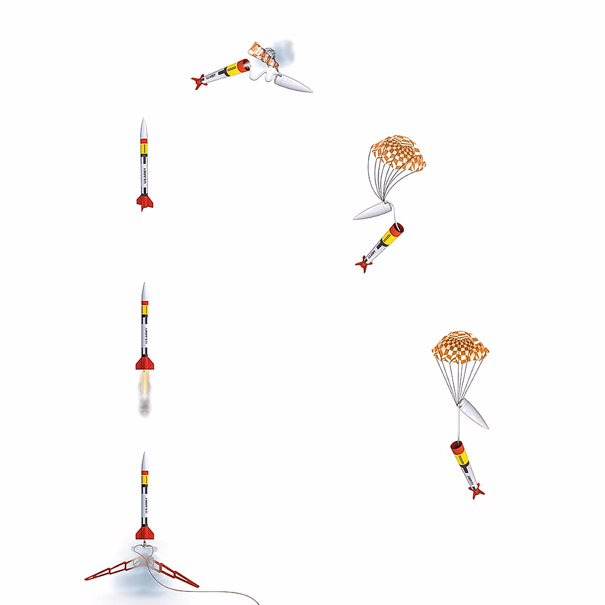 Estes 2056 U.S. Army Patriot Flying Model Rocket Kit