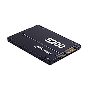 Micron 5200 Series Enterprise ECO 3D TLC NAND Flash MTFDDAK3T8TDC-1AT1ZABYY 3.8TB 3840GB 2.5" SATA 6Gb/s SSD Solid State Drive