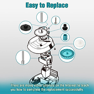 ArcViar Navigator Medium Turbine Spindle Gear Kit Replacement for Hayward Pool Vacuum Parts, Navigator Spindle Gear Rebuild Kit & Turbine Repair Kit, AXV079VP Pool Vacuum Parts