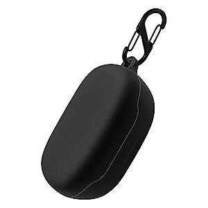 Geiomoo Silicone Carrying Case Compatible with JBL Endurance Peak II, Portable Scratch Shock Resistant Cover with Carabiner (Black)