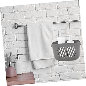 Cabilock Bathroom Hand Basket Bathroom Shower Basket Plastic Basket Organizer Hanging Storage Basket Bathroom Basket Shower Portable College Essentials Plastic Storage Basket with Handle