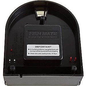 Fish Mate F14 Automatic Fish Feeder for Aquarium or Fish Tank for Vacation or Daily Use - Sits on Hood of Tank or Will Clip to Side with Included Clamps - Serves up to 14 Meals