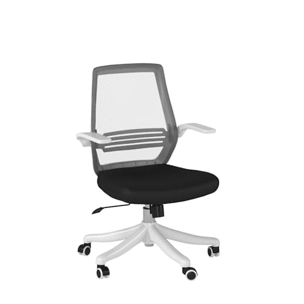 SIHOO Ergonomic Office Chair, Swivel Desk Chair Height Adjustable Mesh Back Computer Chair with Lumbar Support, 90° Flip-up Armrest (Black)