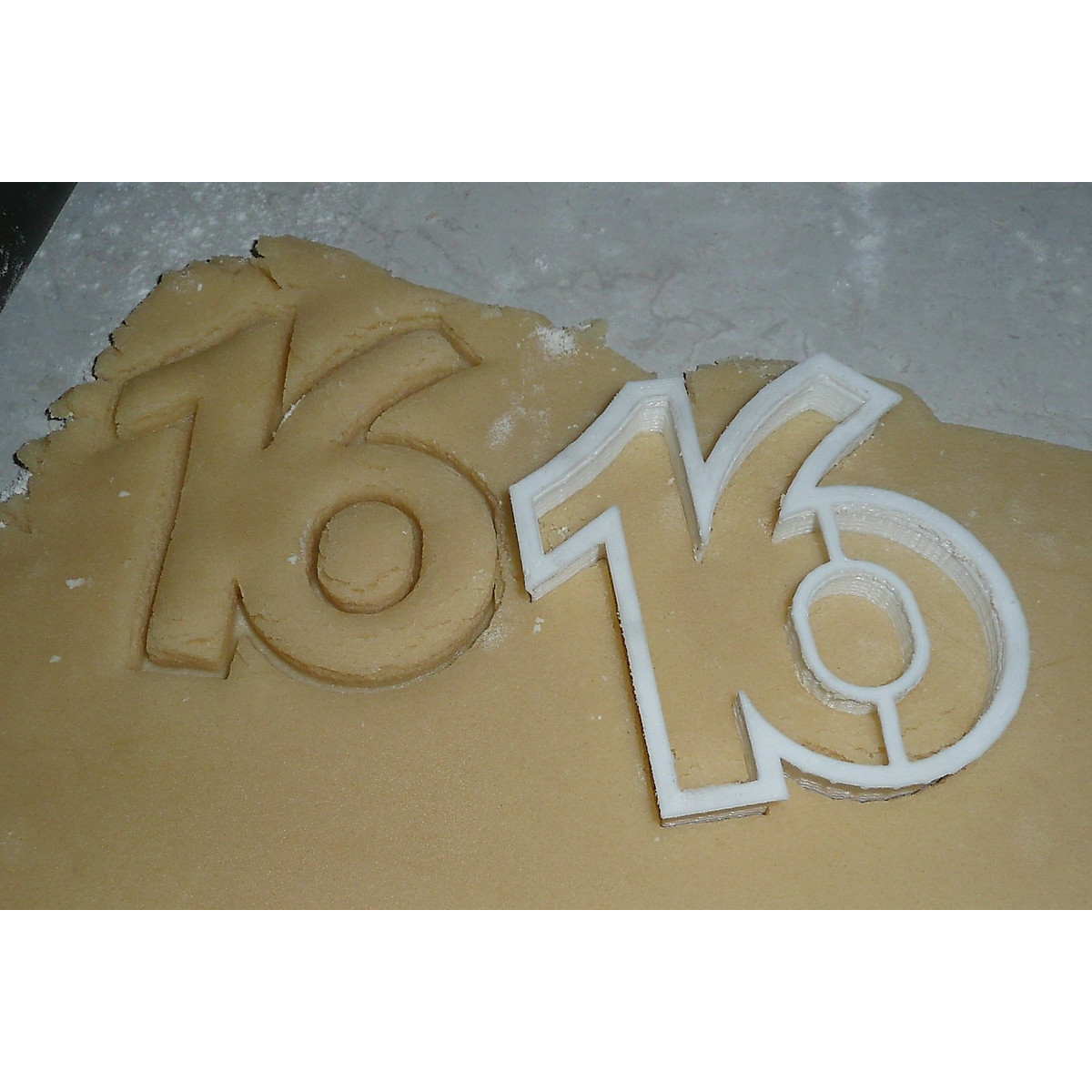 NUMBER 16 SWEET SIXTEEN BIRTHDAY ANNIVERSARY EVENT COOKIE CUTTER MADE IN USA PR108-16
