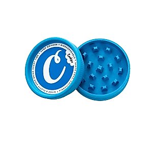Santa Cruz Shredder x Cookies Grinder for Herbs Knurled Top for Stronger Grip Size Medium 2.2" (2, Blue)