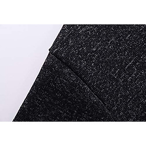 Monvecle Little to Big Boys' Fleece Long Sleeve Full Zip Hoodie Tracksuit Top + Sweatpant Jogger 2pcs Sets Black 7-8