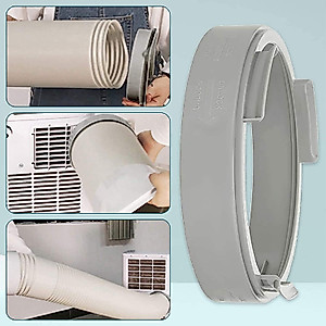 Gudoread 5.9 inch / 6 inch Portable Air Conditioner Exhaust Hose Coupler, AC Unit Tube Connector Air Conditioning Accessories and Parts Window Adapter (Round)