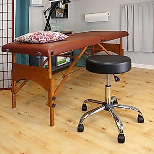 Alera ALEUS4716 19.69 in. to 24.80 in. Seat Height Height Adjustable Backless Lab Stool - Black
