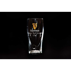 Guinness Custom Engraved Personalized Gravity Pint Beer Glass 20oz Official Merchandise Personalize with Any Message for Any Occasion