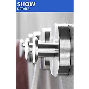 4 Pcs Suction Cup Hooks for Shower, No Drill Suction Cup Towel Hook Shower Hooks for Inside Shower, Stainless Steel Shower Hooks for Towel, Bathrobe and Loofah, 11.02 Lbs Towel Hooks