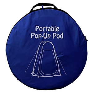 GigaTent Pop Up Pod Changing Room Privacy Tent – Instant Portable Outdoor Shower Tent, Camp Toilet, Rain Shelter for Camping & Beach – Lightweight & Sturdy, Easy Set Up, Foldable (Navy)