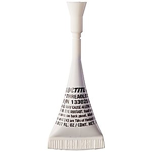 Loctite 1330255 Blue 243 Medium Strength Threadlocker, 360 Degree F Maximum Temperature, 0.5 mL Capsule (442-1330255)