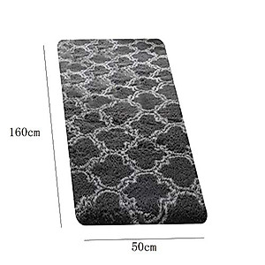 Scceatti Kitchen Mat Fluffy Bath Mats Hot Pink Boho Bathroom Rugs Modern Decor Ultra Rug Shaggy Home Area Mat Soft Plush Floor Rugs Room Carpet Home Decor for Kitchen Floor Kitchen Decor 63X20In Prime