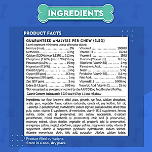 WONDER PAWS Daily Multivitamin Chews Plus Skin + Coat Chews - for Dogs Immune Support, Digestive Health, Joint Support, Skin & Coat - Daily Multi 60 Chews - Skin + Coat 70 Chews