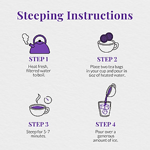 The Republic of Tea Beautifying Botanicals® Beauty Blueberry Lavender Herbal Iced Tea Bags (8 count)