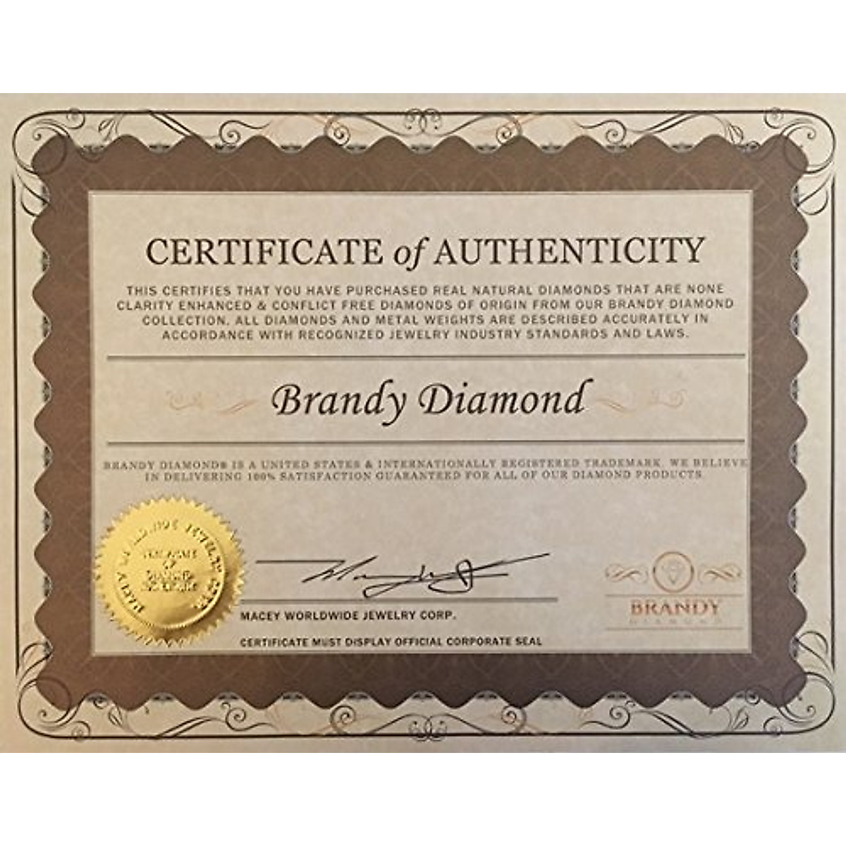 Brandy Diamond 14K Rose Gold Chocolate Brown Diamond Absolutely Stunning Eternity Band Ring 1/2 Ctw.