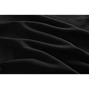 HONG HUI Women's Capri Pajama Sets Plus Size Stylish Print SleepWear with Pocket Black