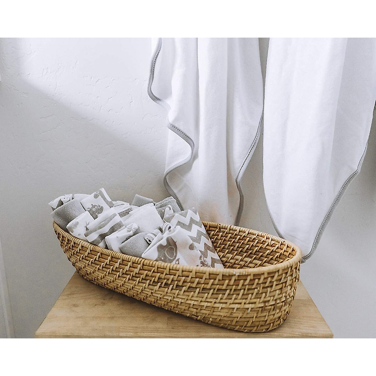 Spasilk Bath Hooded Towels & Washcloths Set for Babies, 23-Piece Gift Set, Grey, (Gift GBA23 0501)