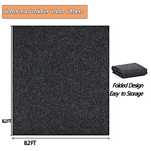 8.2 x 8.2 FT Outdoor Storage Shed Mat, Waterproof Storage Shed Flooring Mat, Anti-Slip Patio Furniture Floor Scratch Prevention Mat, Dustproof Outdoor Carport Mat (8.2 x 8.2 FT)……