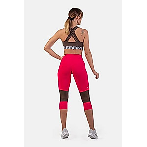 NEBBIA Medium Impact Cross Back Sports Bra 410 Pink