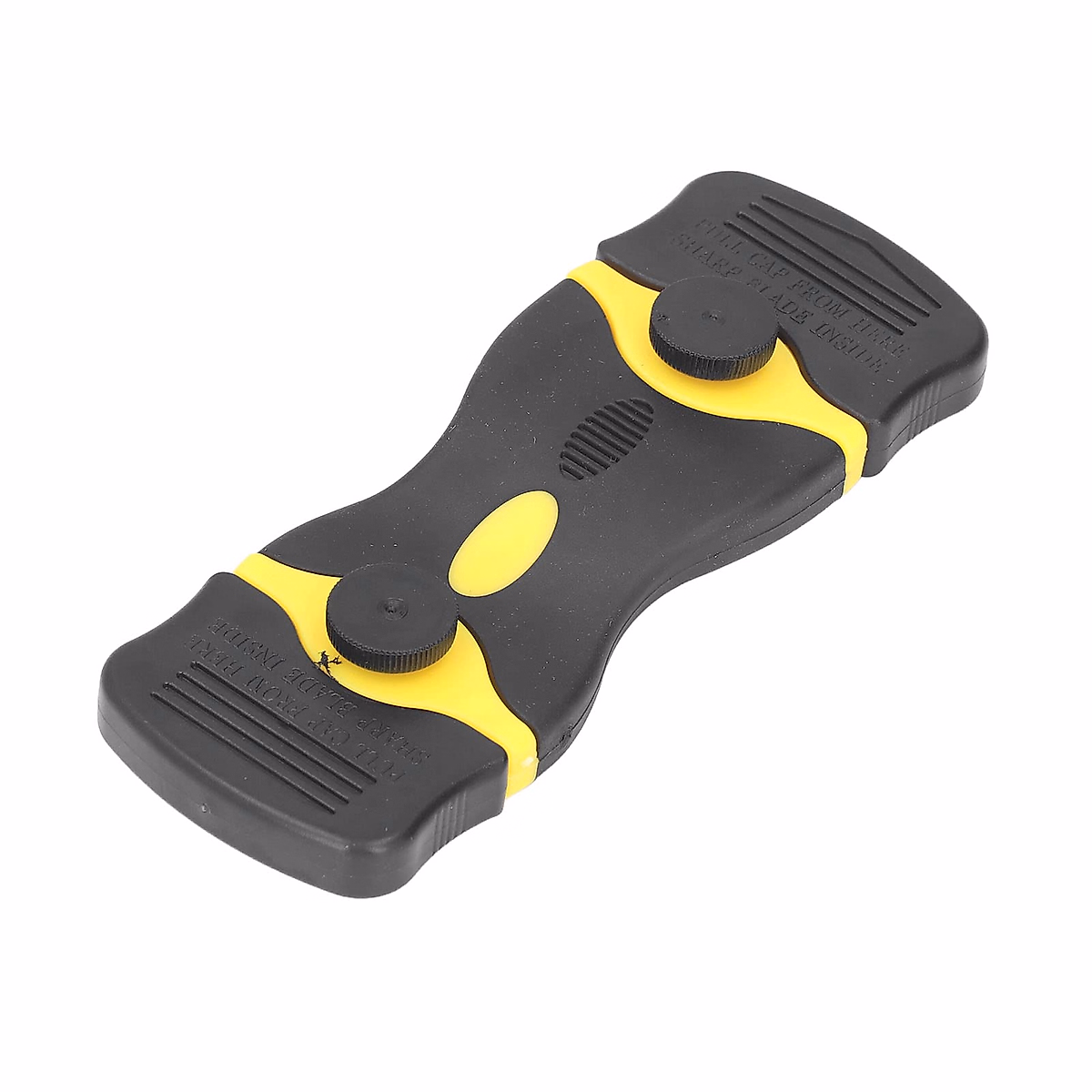 Razor Blade Scraper 2Pcs Multi Purpose Cleaning Razor Scraper 2 in 1 Razor Scraper Tool Glass Scraper for Windows Decals Tint(Black+Yellow)