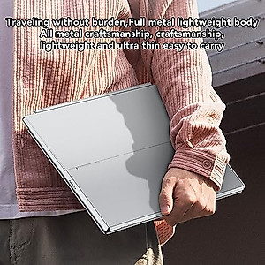 Acogedor 2 in 1 Laptop, 12.3 inch IPS Touch Screen Laptop, with Magnetic Keyboard, Dual Band 2.4GHz 5GHz WiFi, Support Microphone, Speaker, Bluetooth, Camera (16+1TB US Plug)