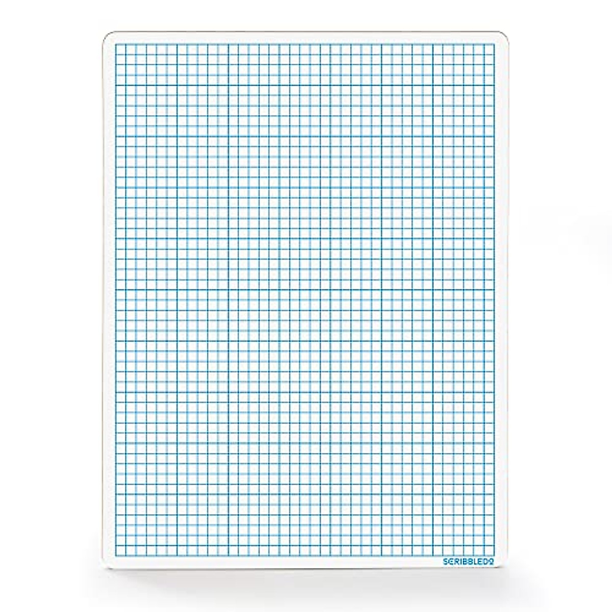 SCRIBBLEDO Dry Erase Graph Whiteboard 9" x 12" Double Sided Dry Erase Board with Grid for Home, School, Classroom, Kids and Students Portable Grid Board for Graphing and Geometry