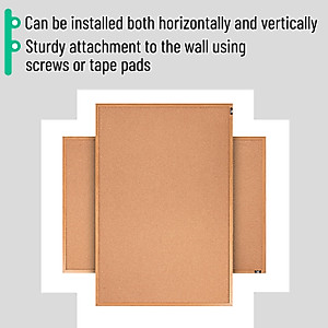 Mr. Pen- Cork Board, 24”x36”, Bulletin Board, Board, Pinboard, Cork Bulletin Board, Cork Board for Wall, Notice Board, Bulletin Boards for Walls, Framed Cork Board, Push Pin Board, Tack Board