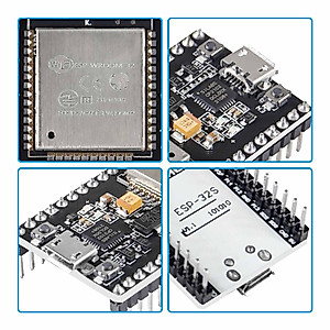 Diitao 2PCS ESP32 ESP32S ESP-WROOM-32 Development Board,NodeMCU 2.4GHz Dual-Core WLAN WiFi +Bluetooth 2 Function Microcontroller (ESP32 38PIN)