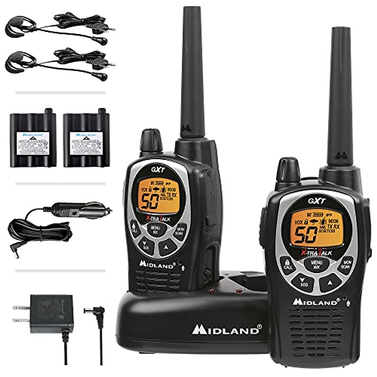 Midland GXT1000VP4 + MXT275 Two-Way Radio Bundle - Perfect for Overlanding, Off-Roading, Pro-Level Farming and Agriculture