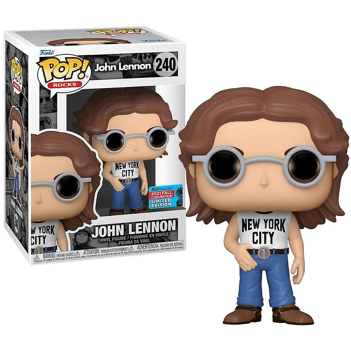 Funko John Lennon NYCC 2021 Fall Convention - Bundled with Pop Box Protector